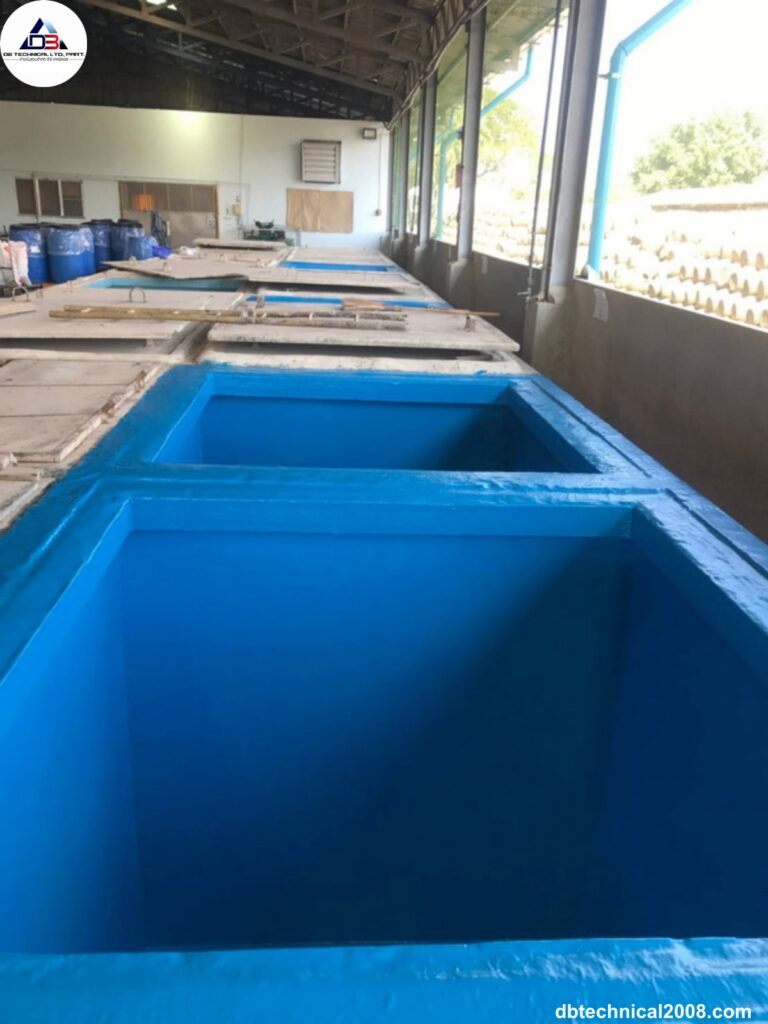 งานเคลือบบ่อ Tank Lining FRP Lining - DB Technical Ltd., Part. จำหน่าย ...